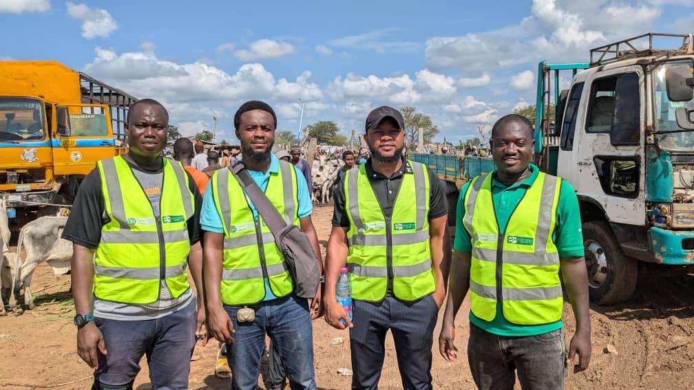 Work at Buipe cattle market Ghana